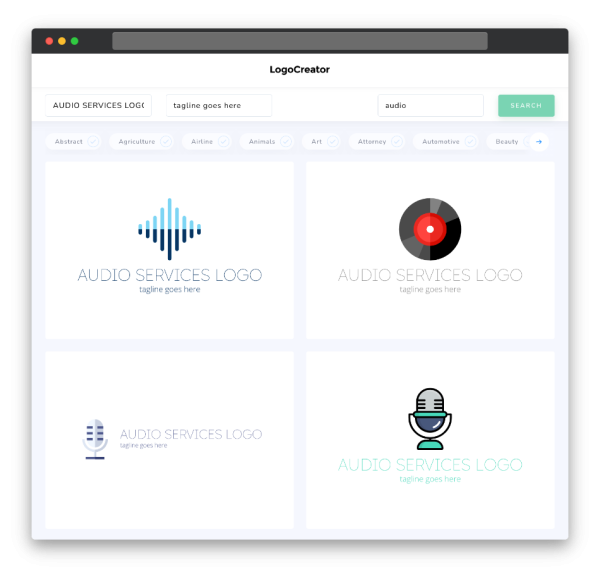 Audio Services Logo Design: Create Your Own Audio Services Logos