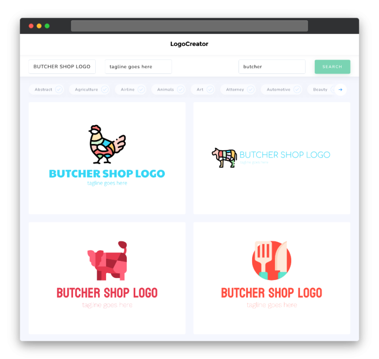 Butcher Shop Logo Design: Create Your Own Butcher Shop Logos