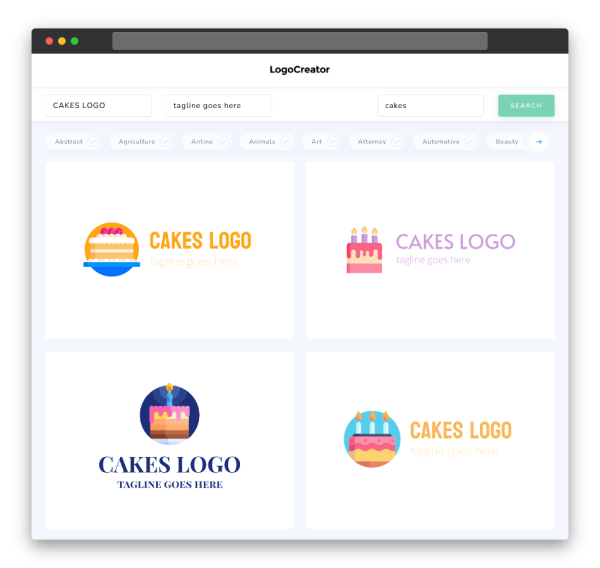 Cakes Logo Design: Create Your Own Cakes Logos