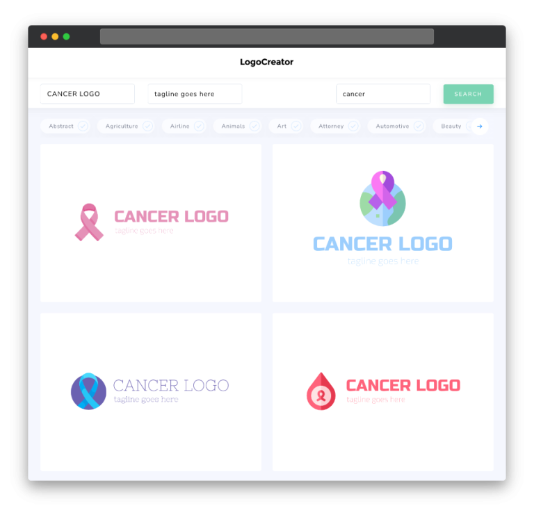 Cancer Logo Design: Create Your Own Cancer Logos