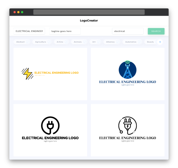 Electrical Engineering Logo Design: Create Your Own Electrical ...