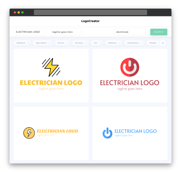 Electrician Logo Design: Create Your Own Electrician Logos