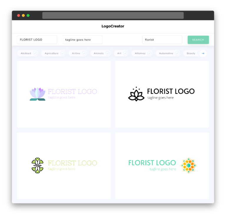 Florist Logo Design: Create Your Own Florist Logos
