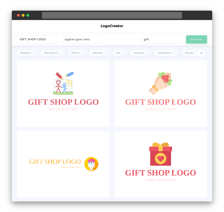 Gift Shop Logo Design: Create Your Own Gift Shop Logos