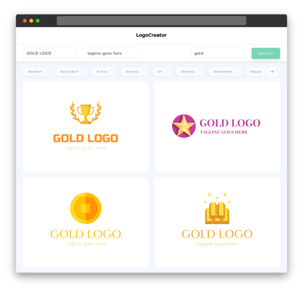 Gold Logo Design: Create Your Own Gold Logos