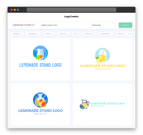 Lemonade Stand Logo Design: Create Your Own Lemonade Stand Logos