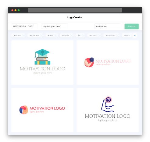 Motivation Logo Design: Create Your Own Motivation Logos