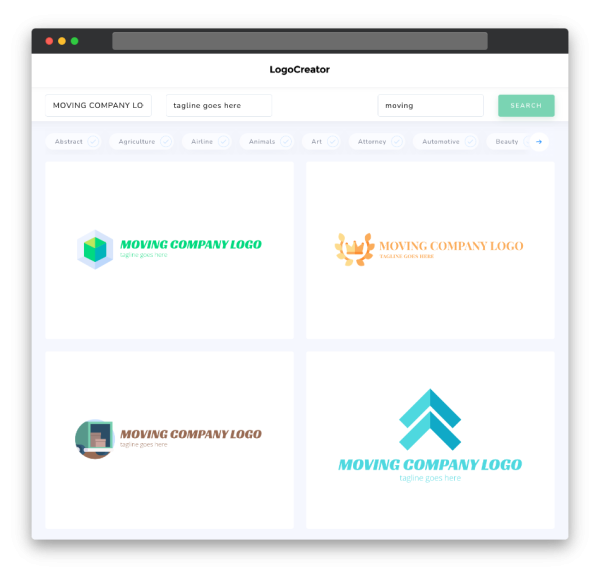 Moving Company Logo Design: Create Your Own Moving Company Logos