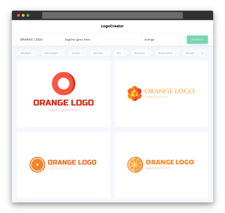 Orange Logo Design: Create Your Own Orange Logos