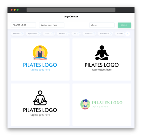 Pilates Logo Design: Create Your Own Pilates Logos