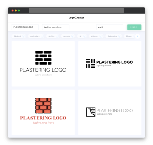Plastering Logo Design: Create Your Own Plastering Logos