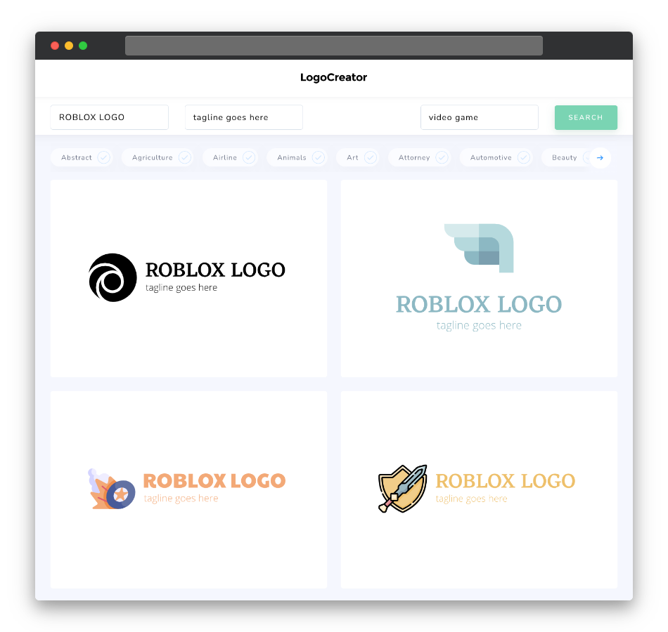 Créateur De Logo Roblox Free Roblox AI Logo Maker & 348 Roblox Logos