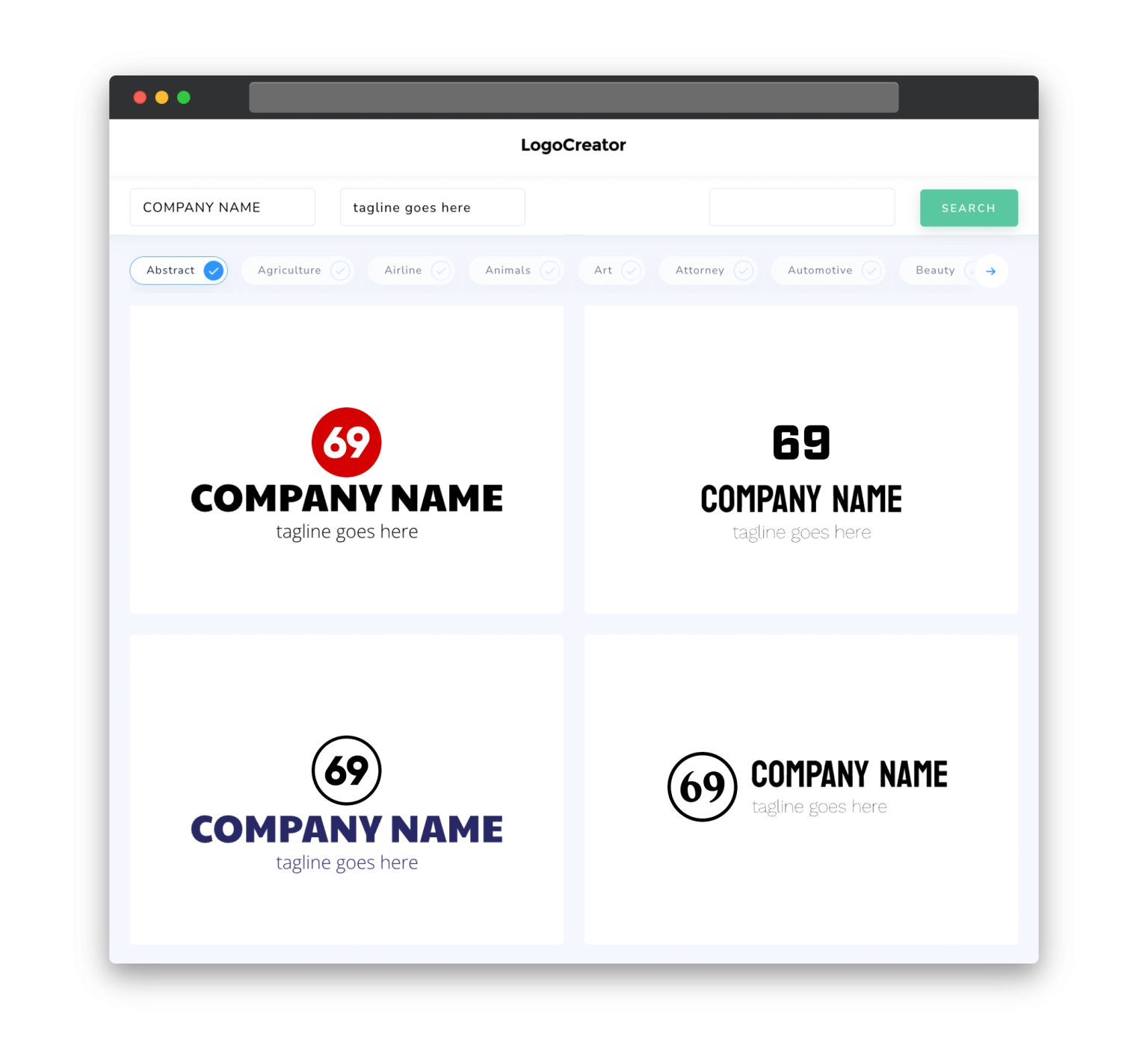 69 Logo Design: Create Your Own 69 Logos