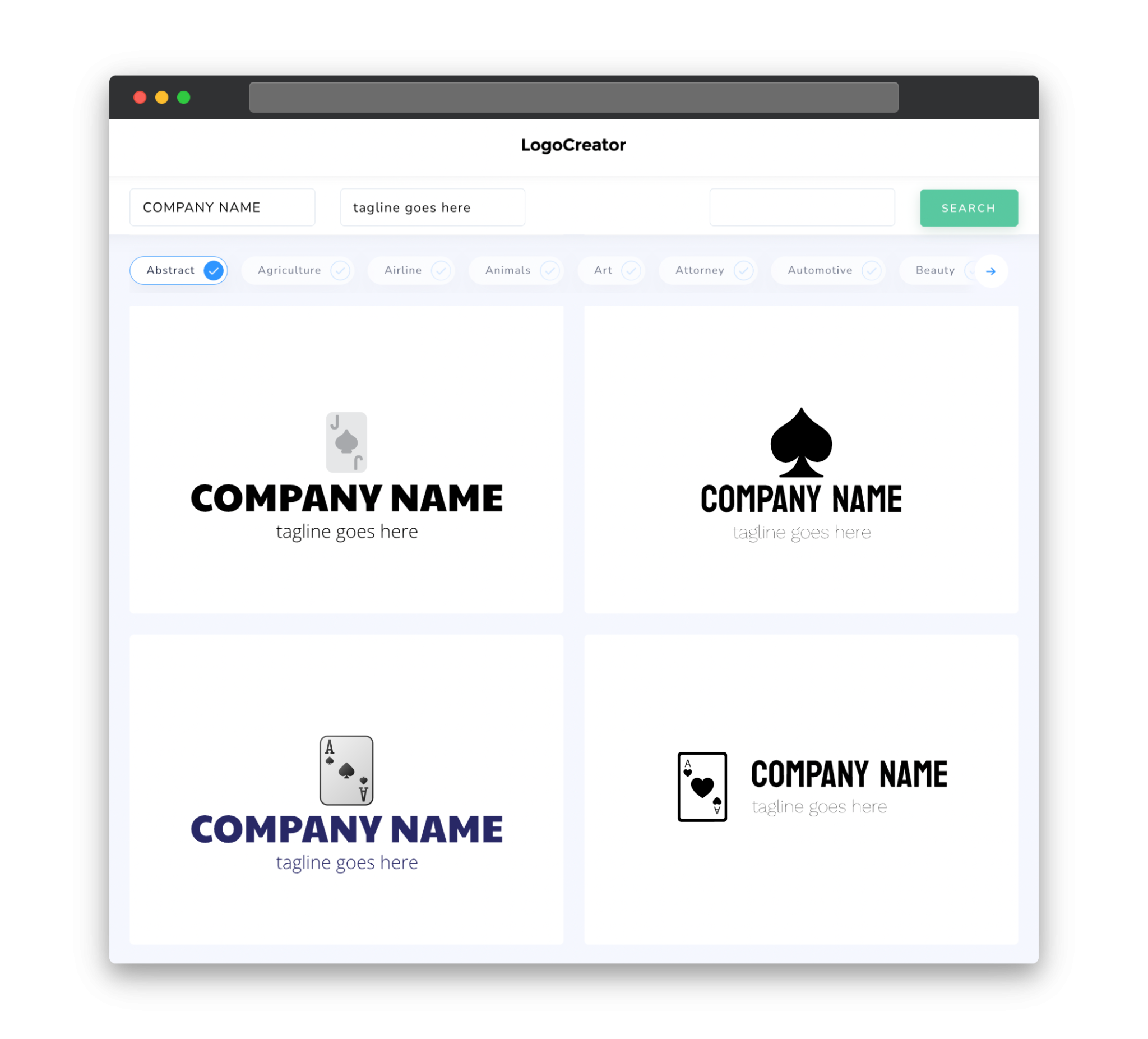 Ace Card Logo Design: Create Your Own Ace Card Logos