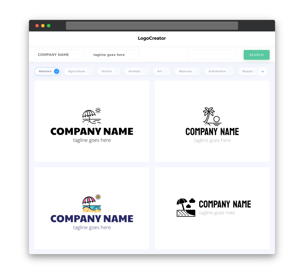 Beach Logo Design: Create Your Own Beach Logos