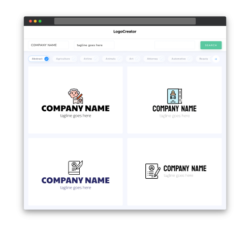 Biography Logo Design: Create Your Own Biography Logos