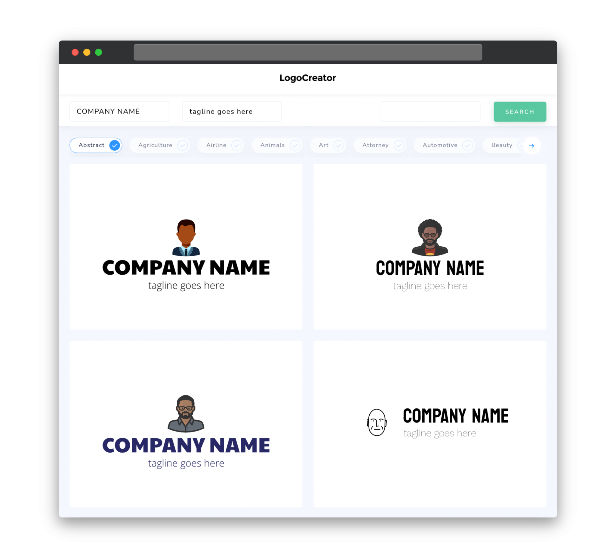 Black Man Logo Design: Create Your Own Black Man Logos
