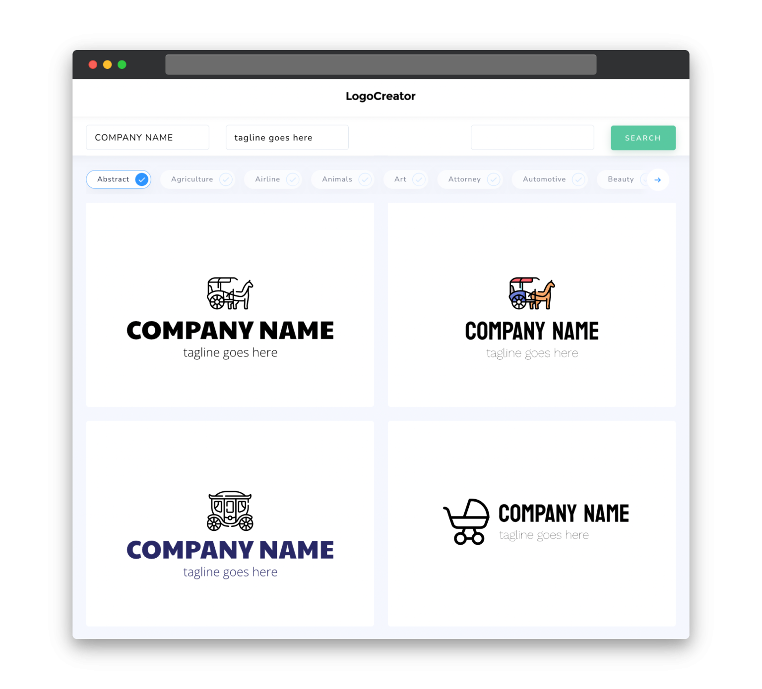 Carriage Logo Design: Create Your Own Carriage Logos