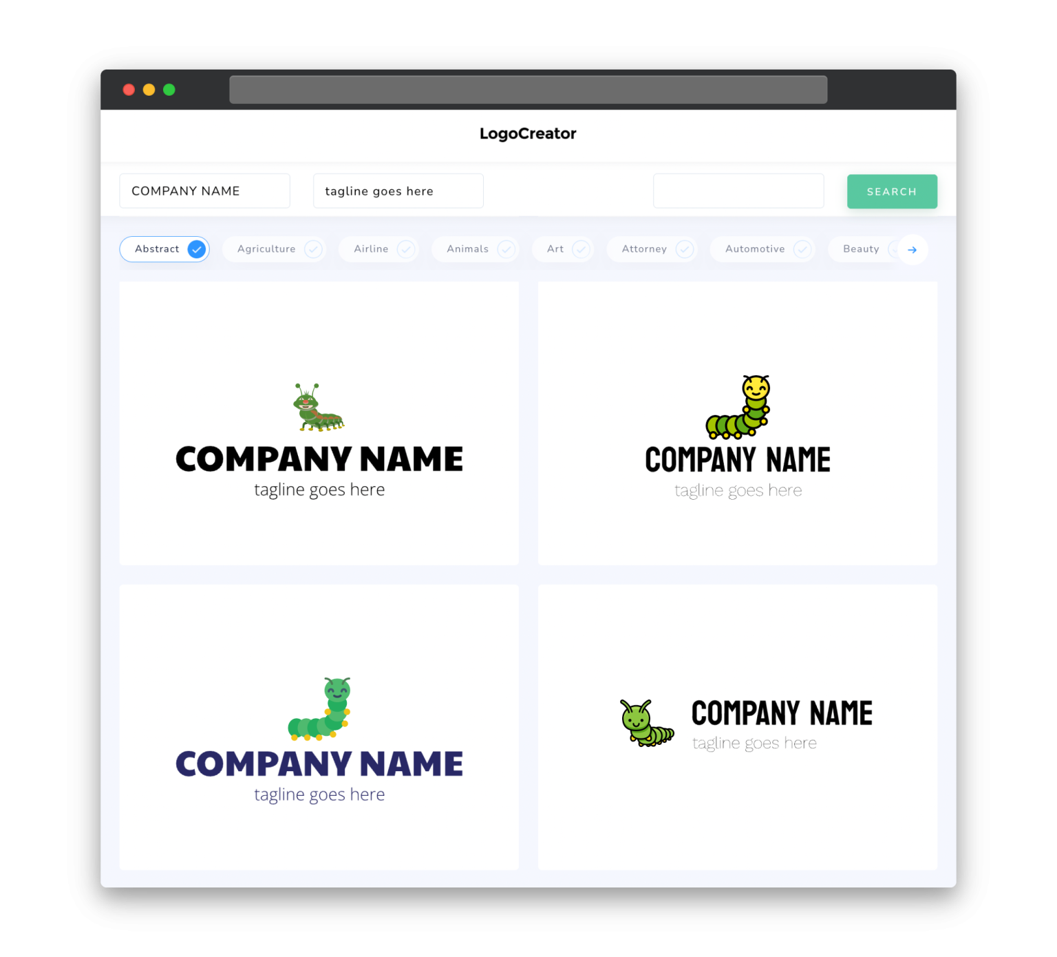 Caterpillar Logo Design: Create Your Own Caterpillar Logos