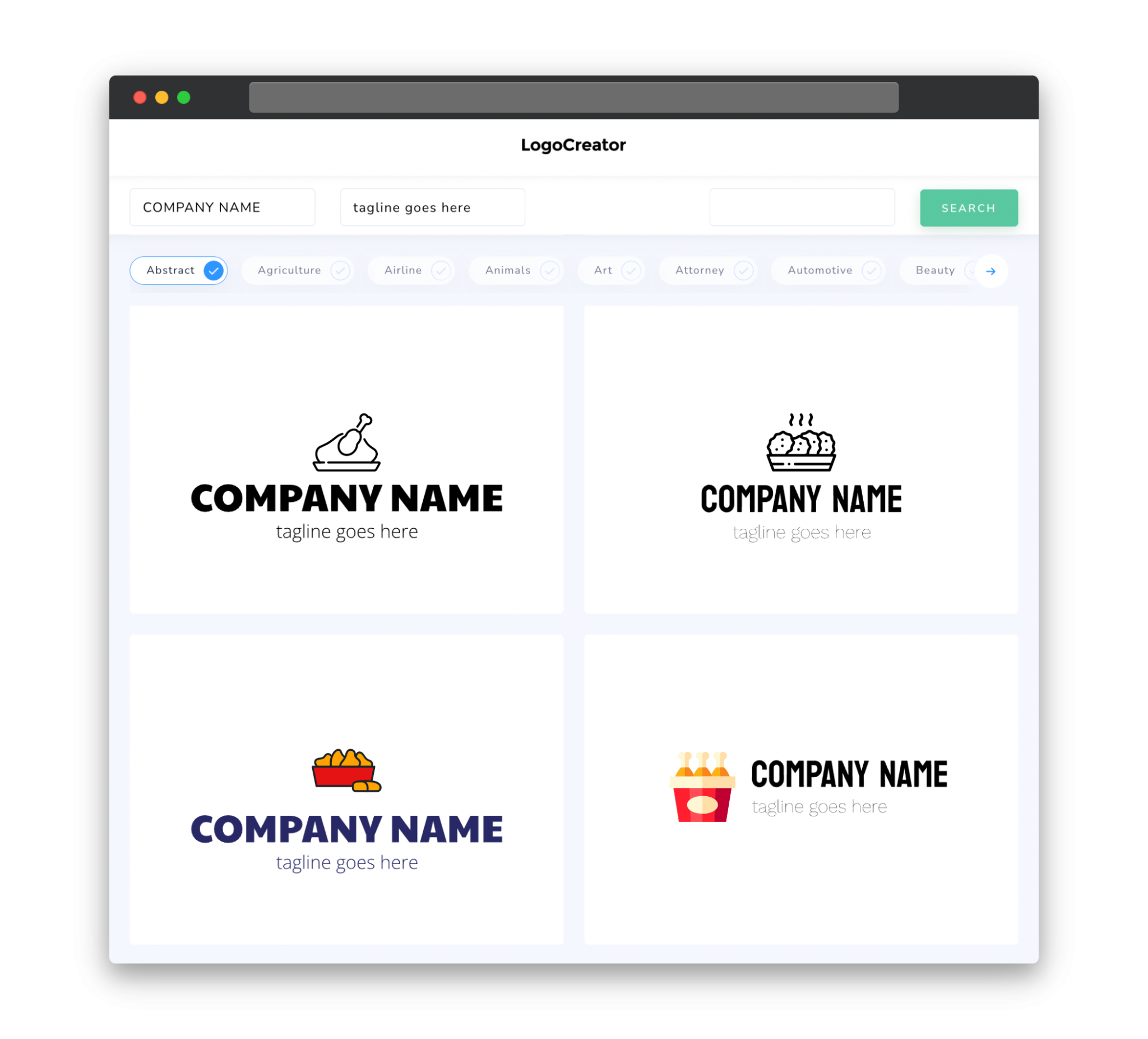 Chicken Nugget Logo Design: Create Your Own Chicken Nugget Logos