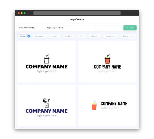 Cold Drink Logo Design: Create Your Own Cold Drink Logos