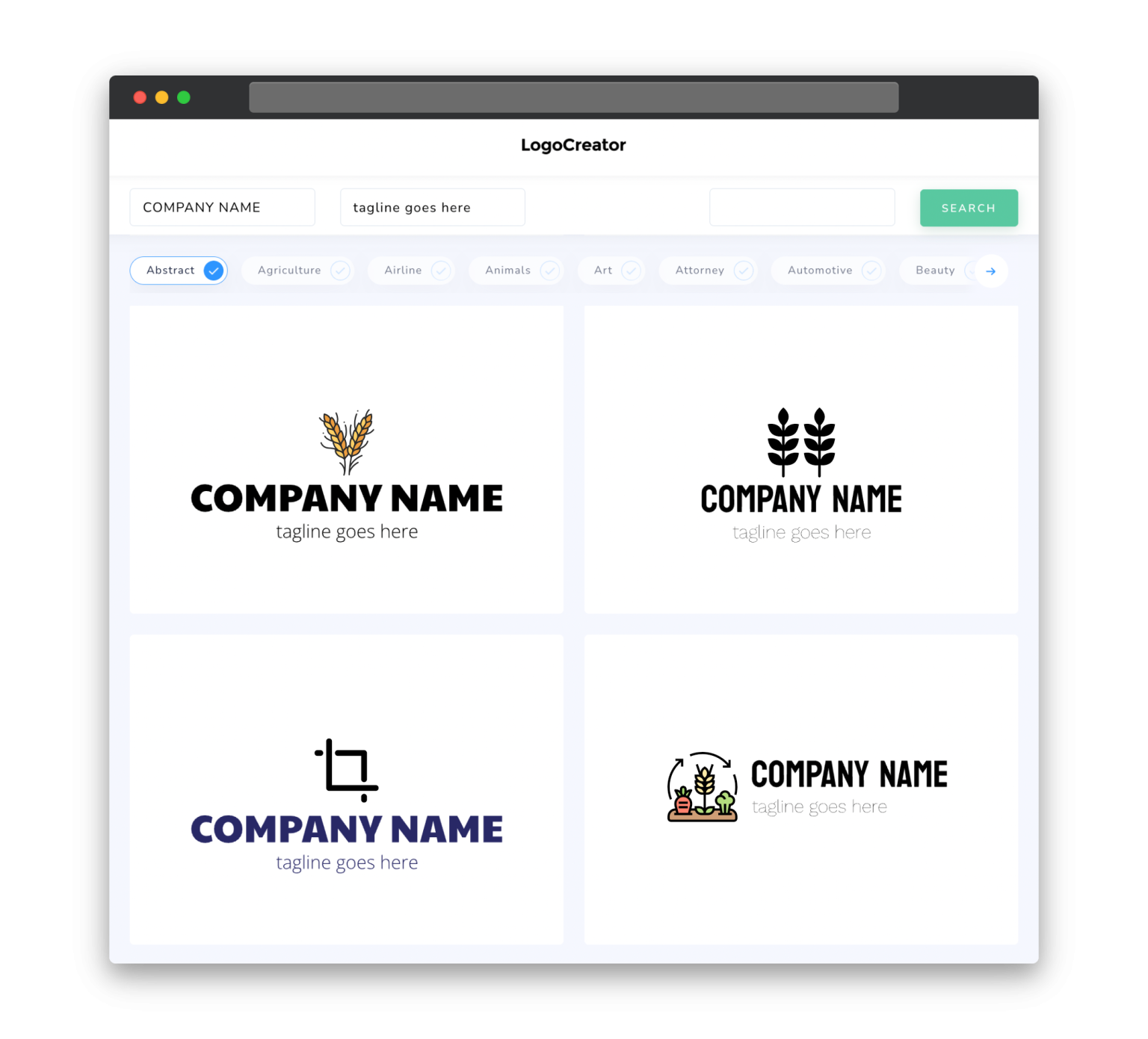 Crops Logo Design: Create Your Own Crops Logos