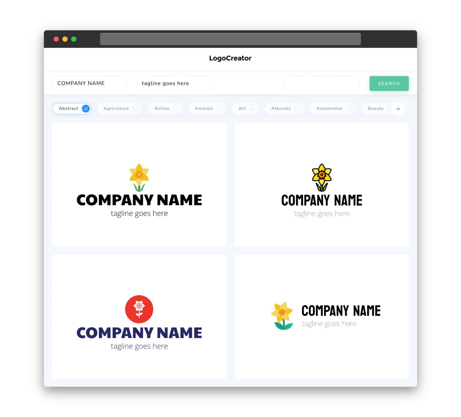 Daffodil Logo Design: Create Your Own Daffodil Logos
