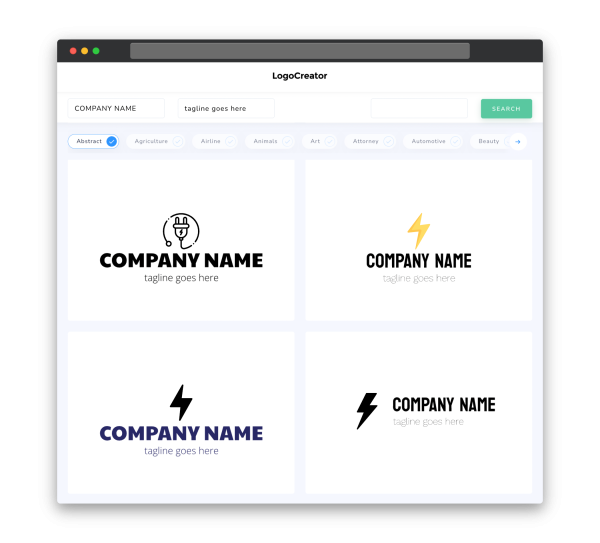 Electricity Logo Design: Create Your Own Electricity Logos