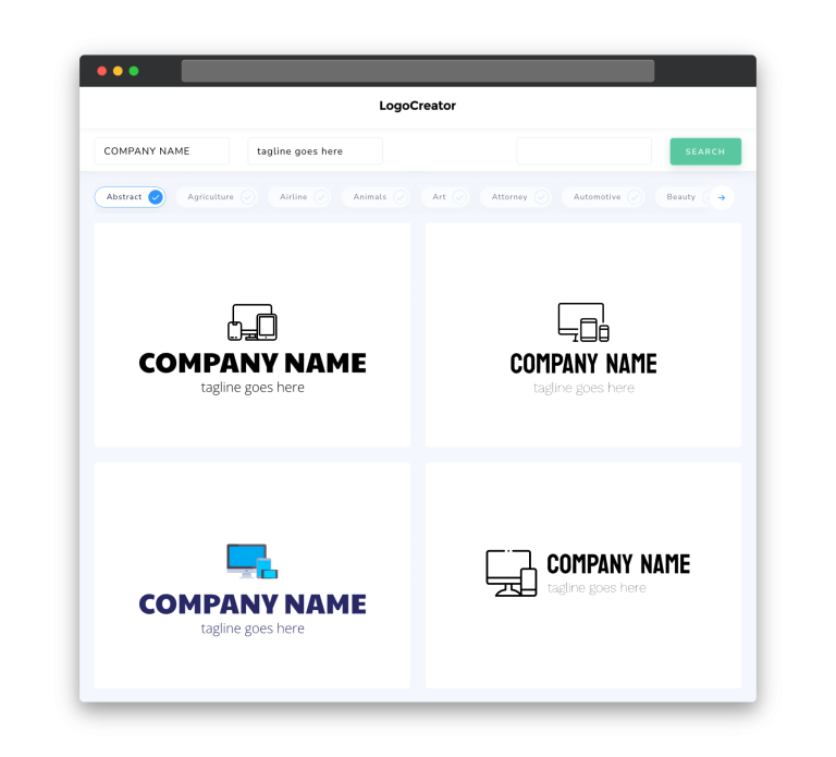 Electronic Device Logo Design: Create Your Own Electronic Device Logos