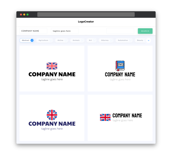 English Logo Design: Create Your Own English Logos