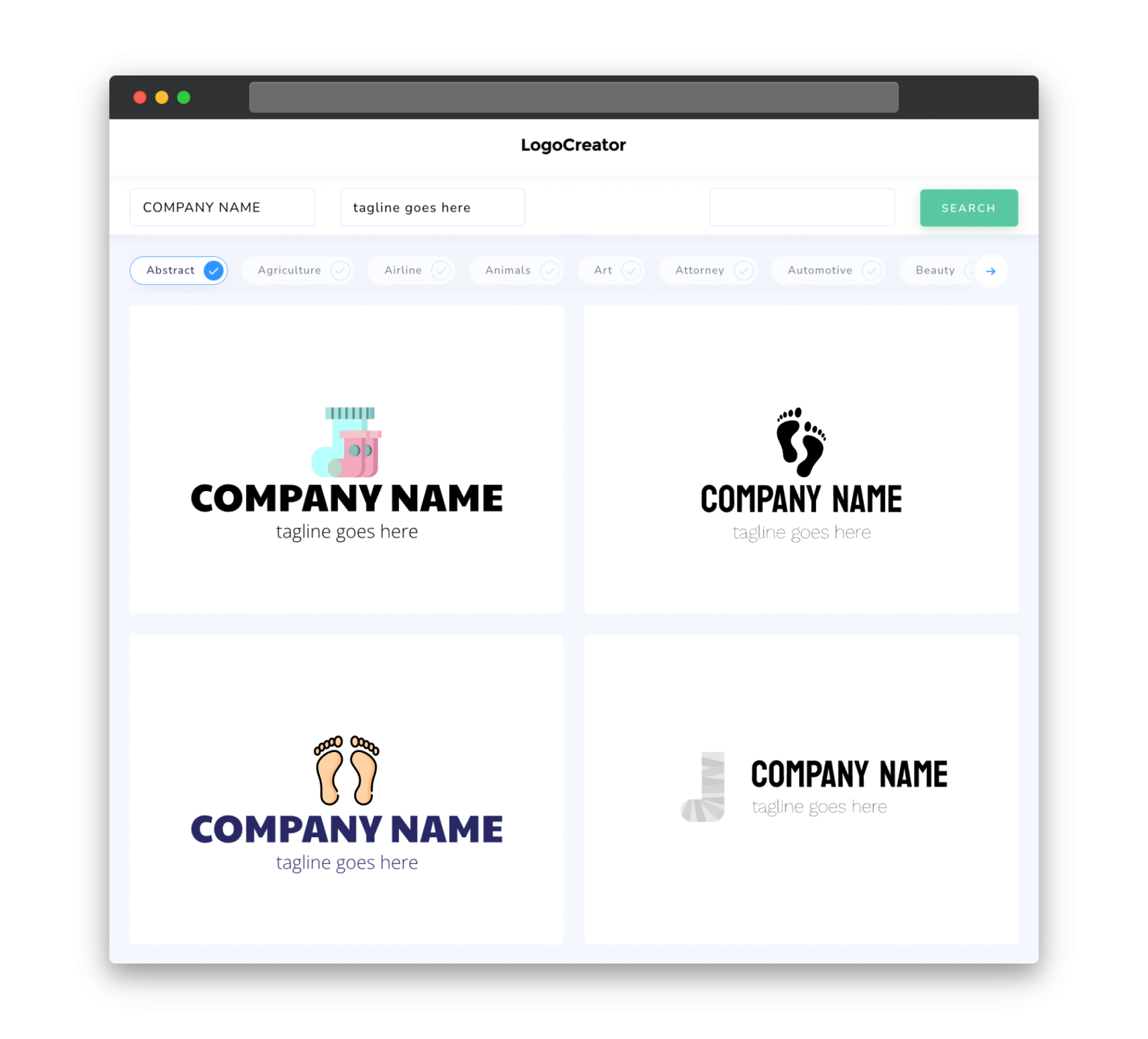 Feet Logo Design: Create Your Own Feet Logos