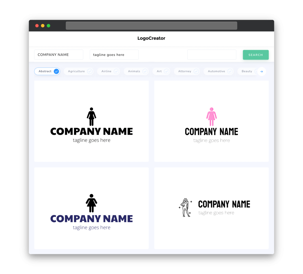 Female Body Logo Design: Create Your Own Female Body Logos