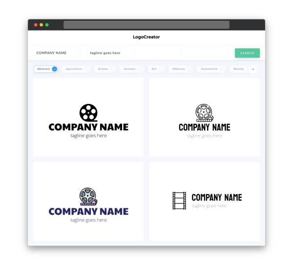 Film Reel Logo Design: Create Your Own Film Reel Logos