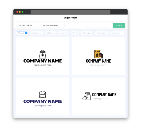 Flour Logo Design: Create Your Own Flour Logos