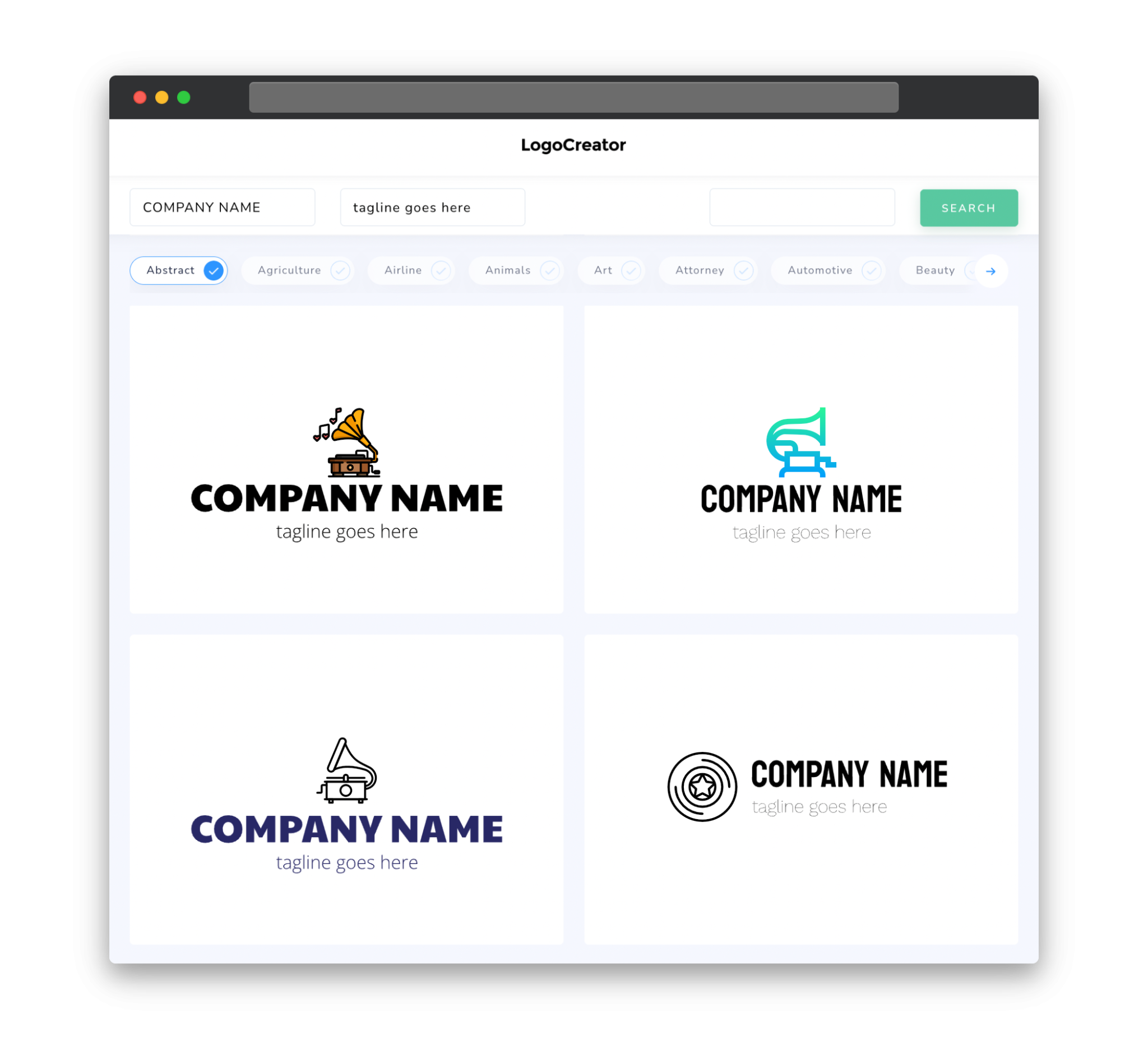 Gramophone Logo Design: Create Your Own Gramophone Logos