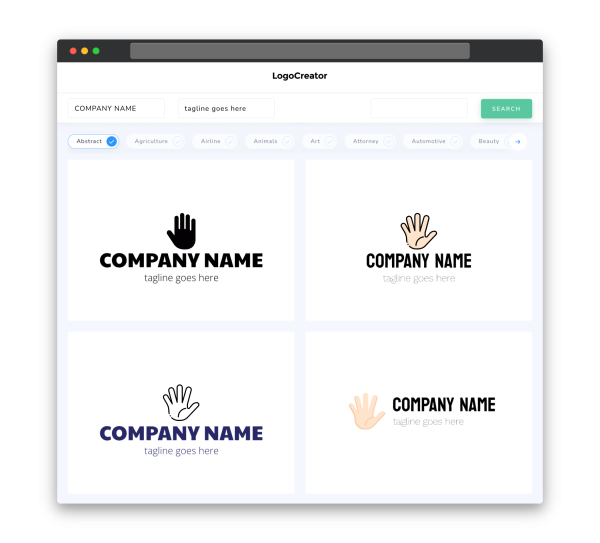 Hand Sign Logo Design: Create Your Own Hand Sign Logos