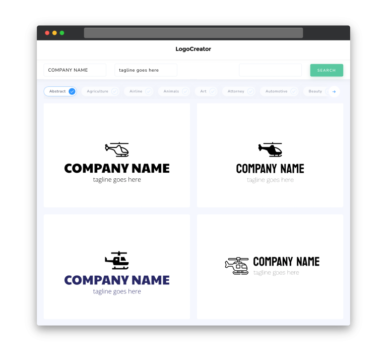 Helicopter Logo Design: Create Your Own Helicopter Logos