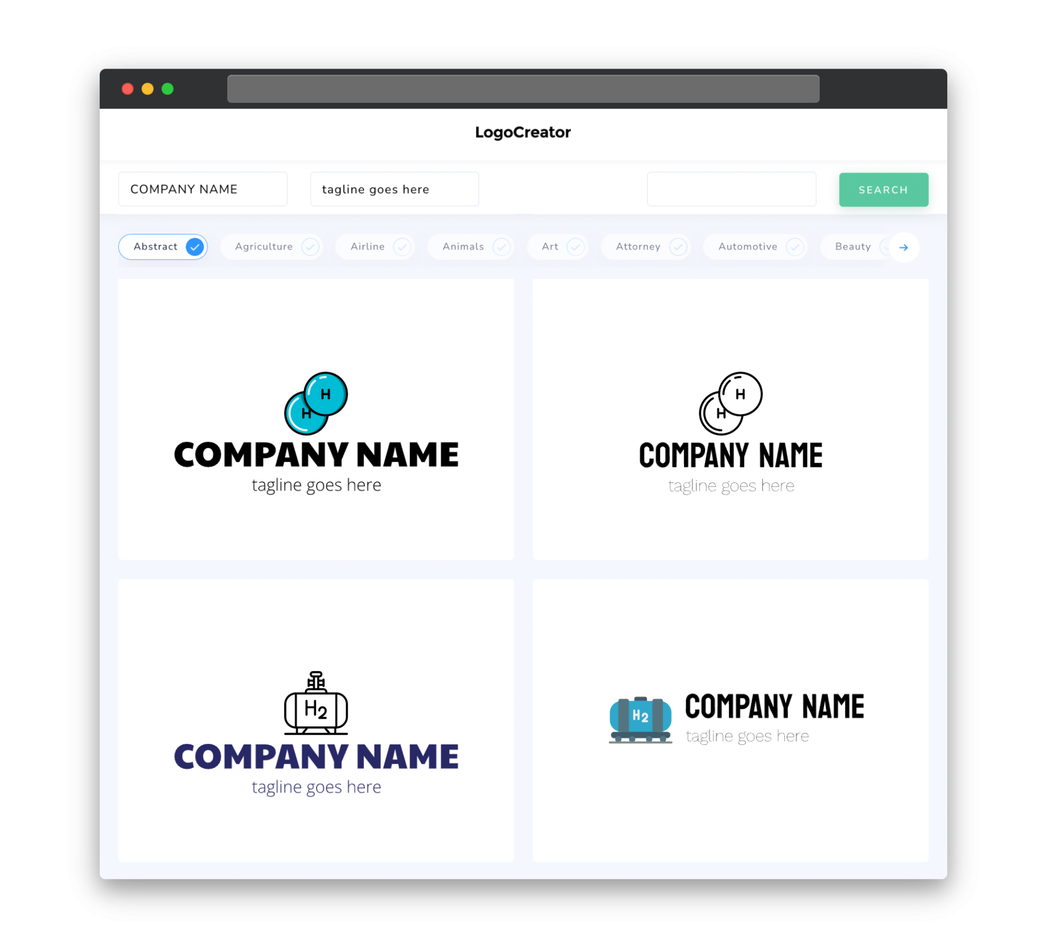 Hydrogen Logo Design: Create Your Own Hydrogen Logos