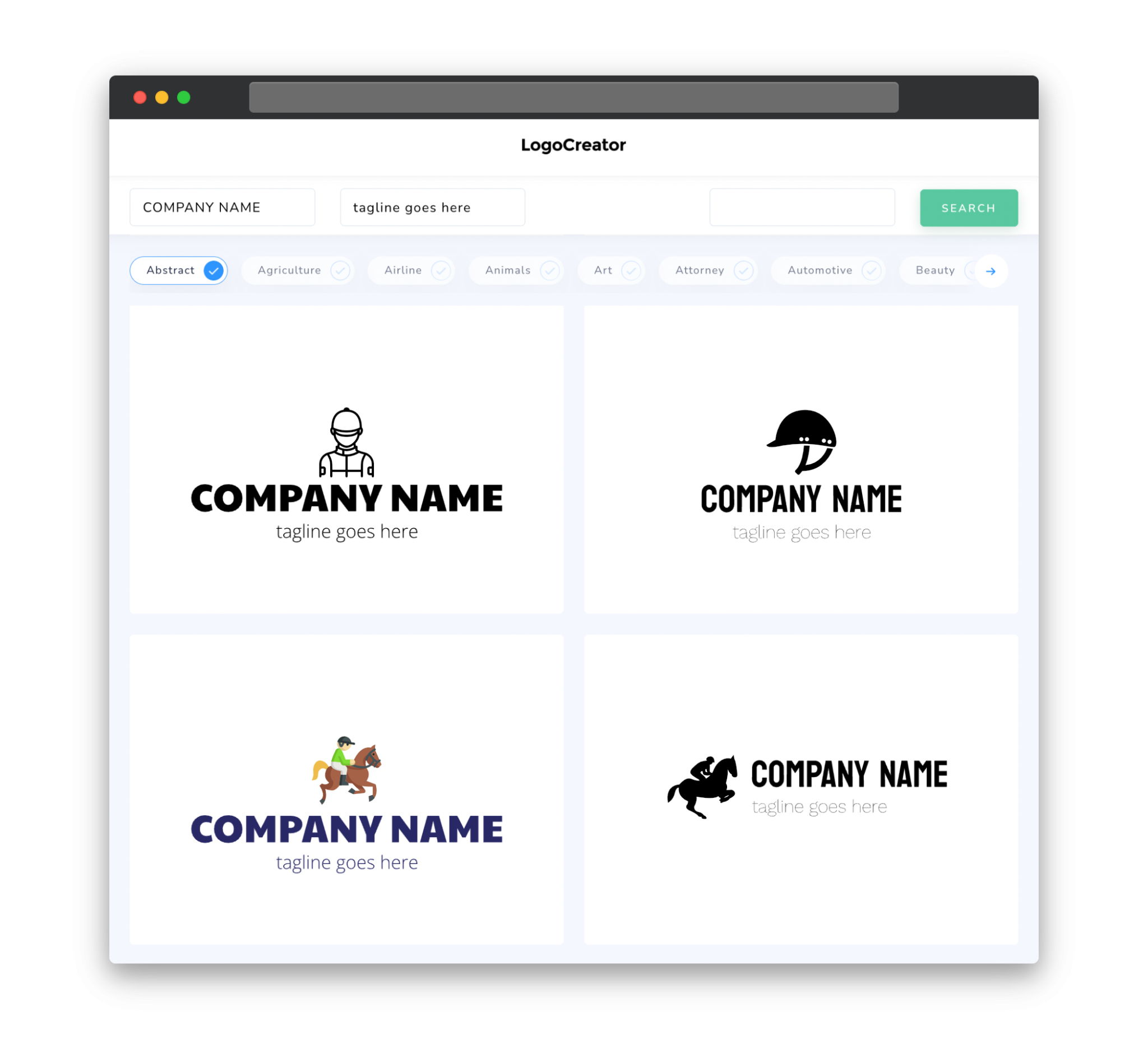 Jockey Logo Design: Create Your Own Jockey Logos
