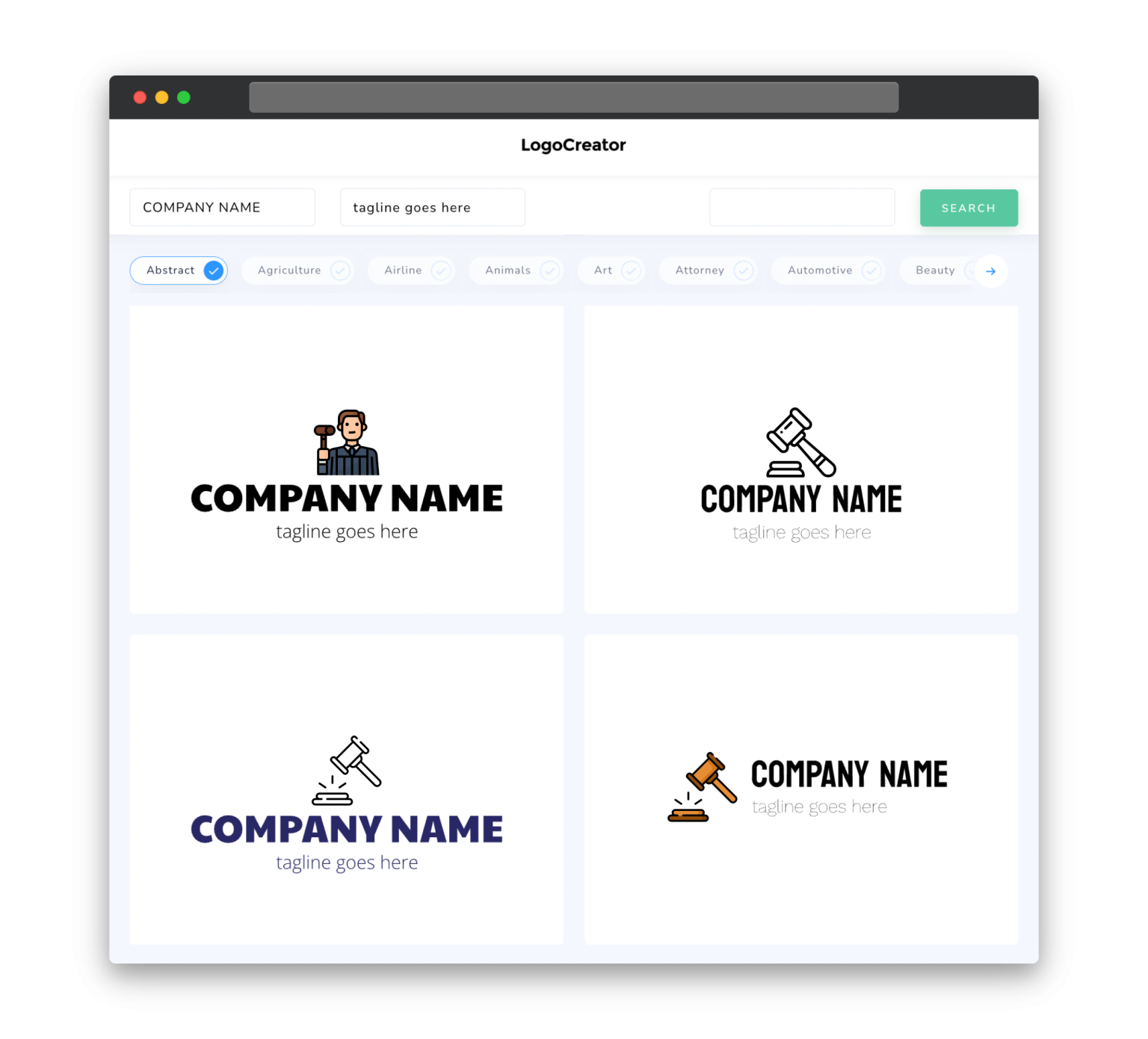 Judge Logo Design: Create Your Own Judge Logos