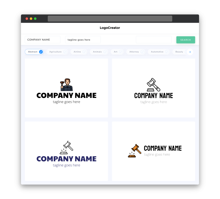 Judge Logo Design: Create Your Own Judge Logos