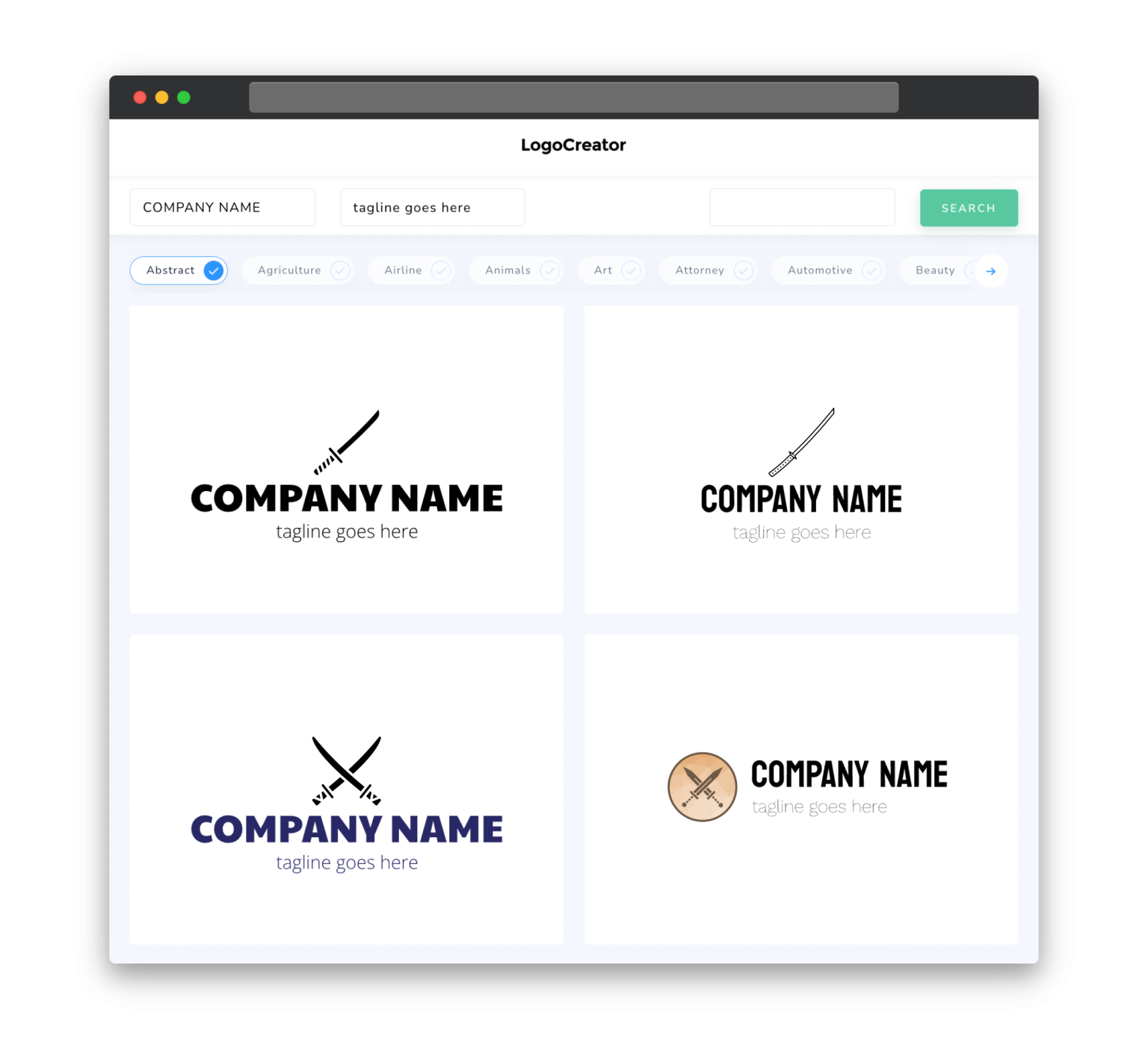 Katana Logo Design: Create Your Own Katana Logos