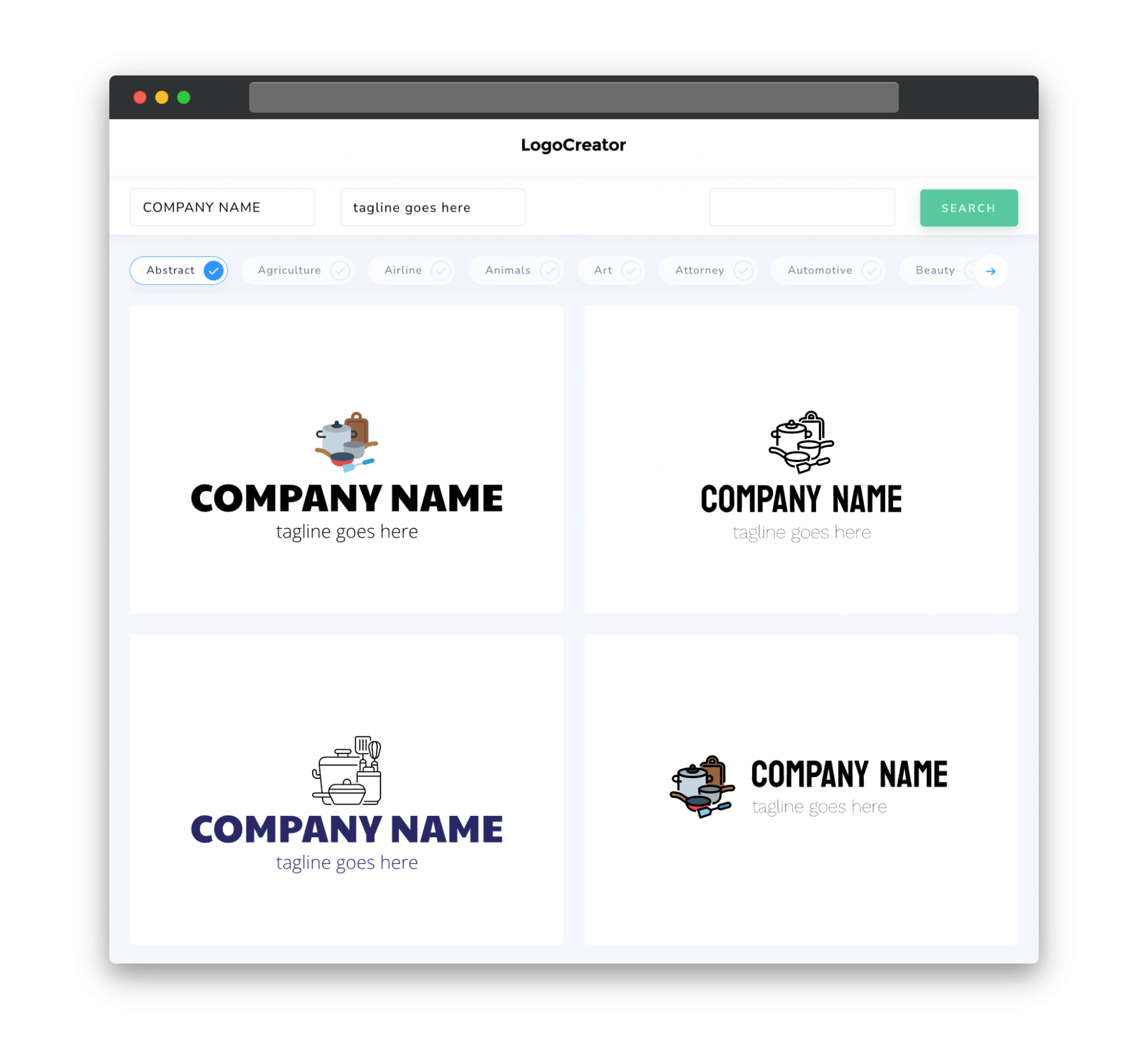 Kitchenware Logo Design: Create Your Own Kitchenware Logos