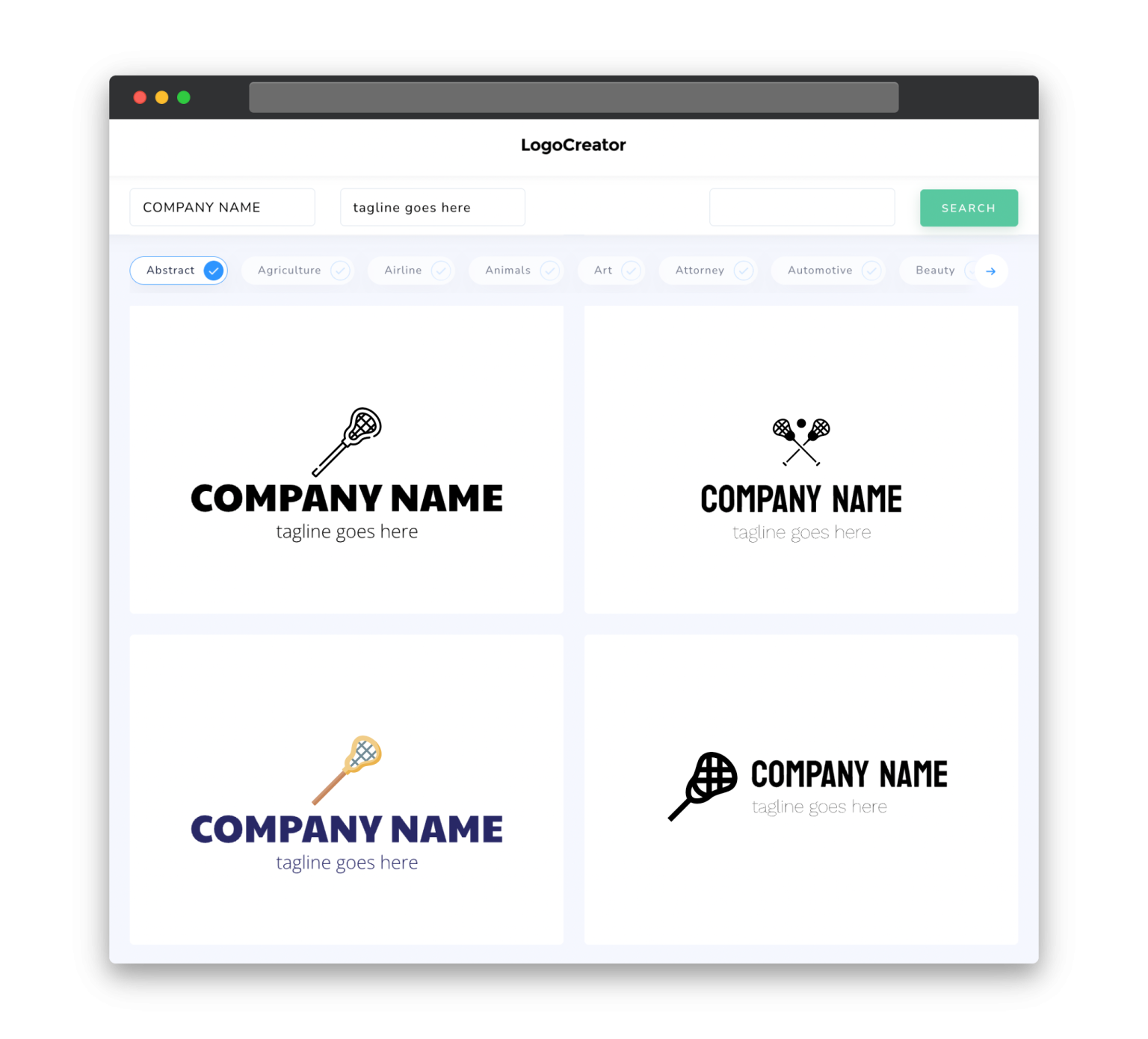Lacrosse Stick Logo Design: Create Your Own Lacrosse Stick Logos