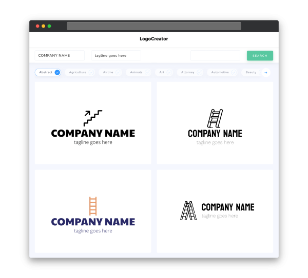 Ladder Logo Design: Create Your Own Ladder Logos
