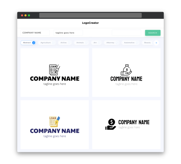 Loan Logo Design: Create Your Own Loan Logos