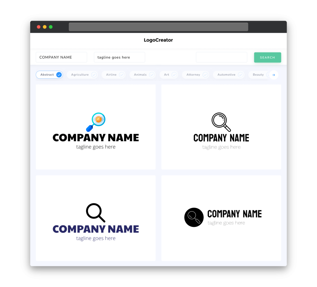 Magnifying Glass Logo Design: Create Your Own Magnifying Glass Logos