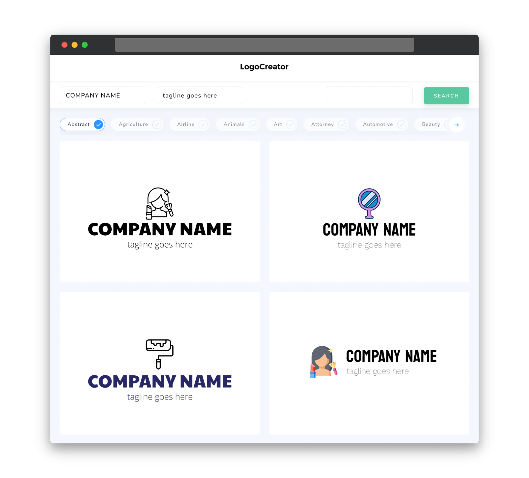 Makeover Logo Design: Create Your Own Makeover Logos