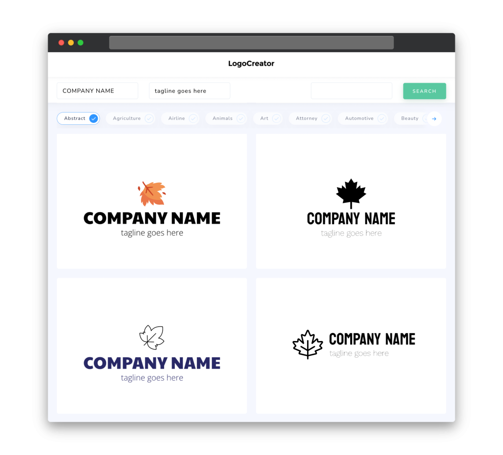 Maple Leaf Logo Design: Create Your Own Maple Leaf Logos