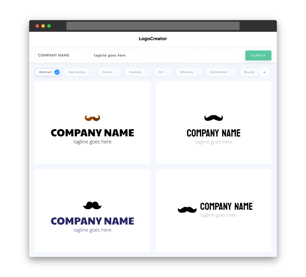 Mustache Logo Design: Create Your Own Mustache Logos